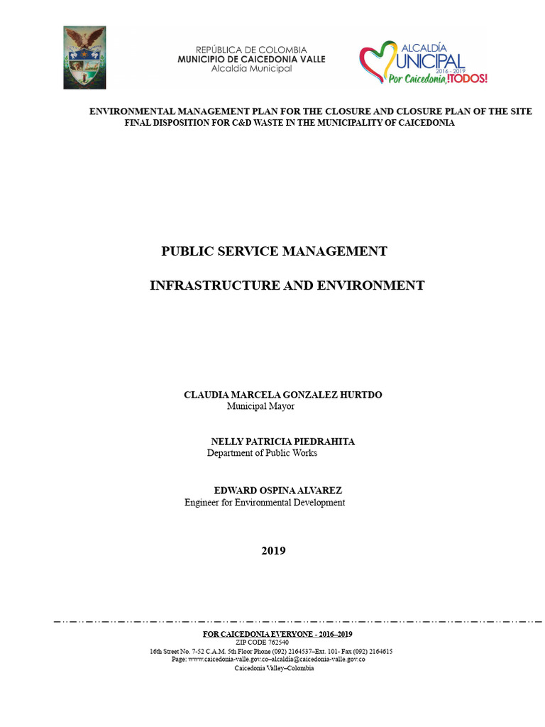 Closure and Landfill Closure Plan | PDF | Landslide | Environmental Issues