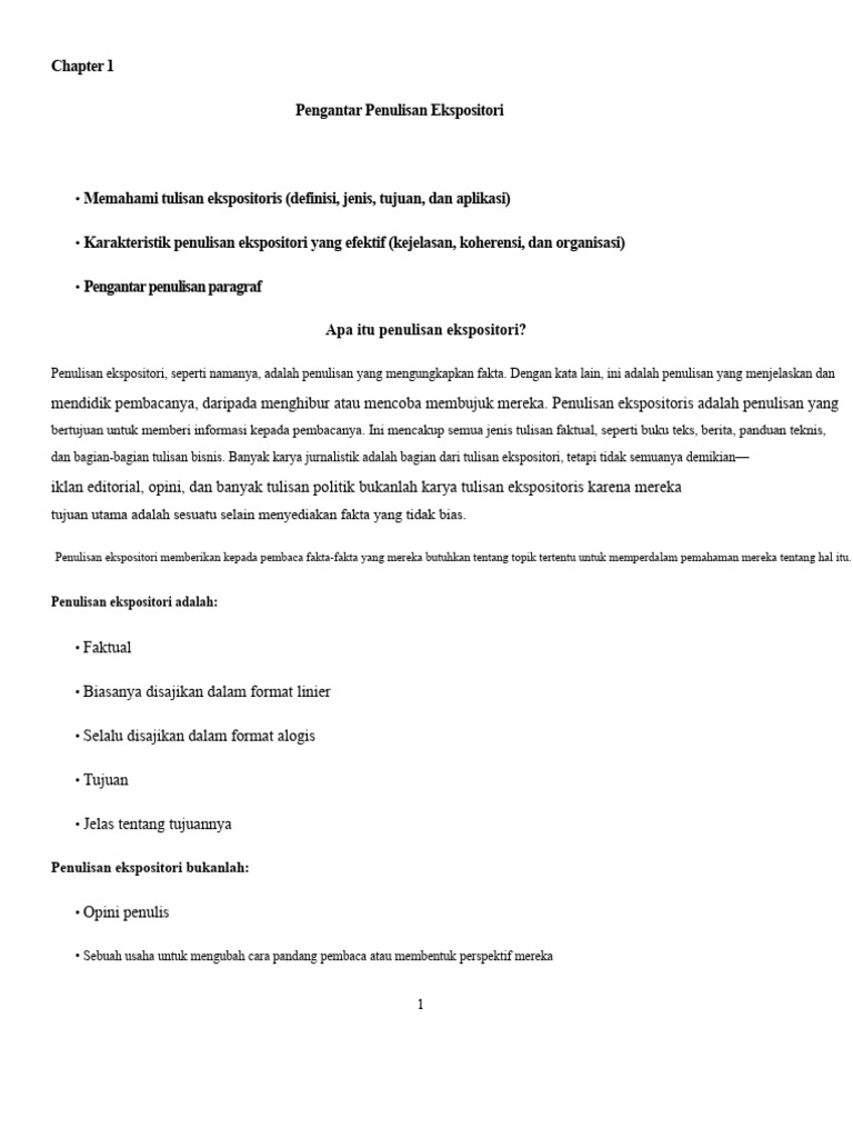 Panduan Penulisan Ekspositori Efektif | PDF