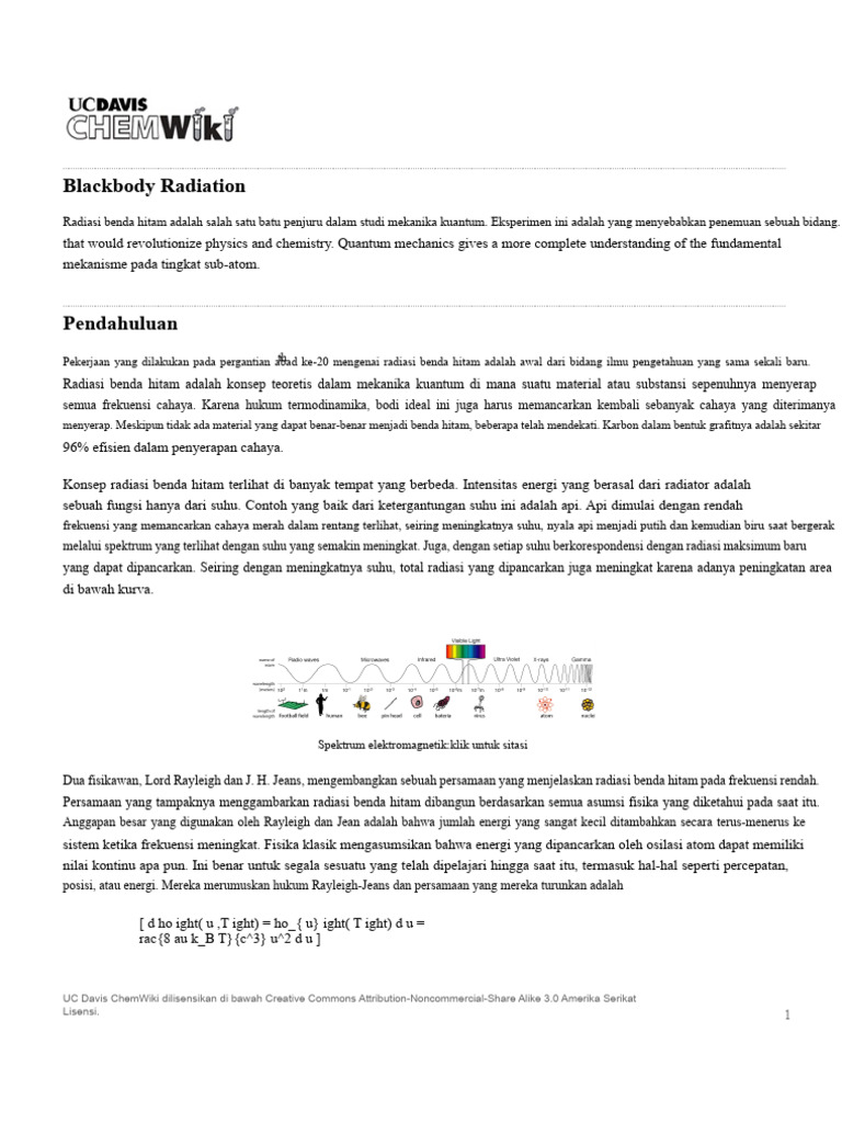 Radiasi Badan Hitam | PDF