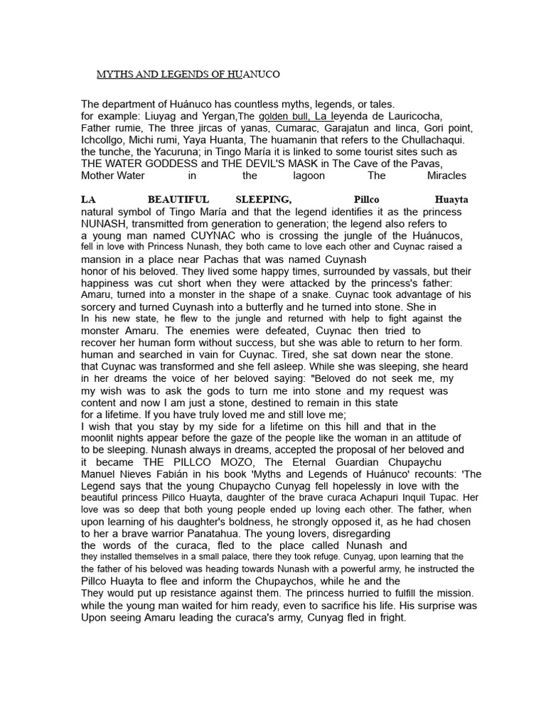 MYTHS AND LEGENDS | PDF
