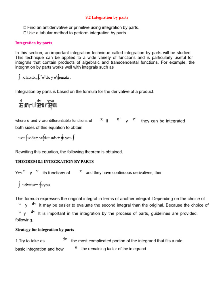Mastering Integration by Parts Techniques | PDF | Integral ...