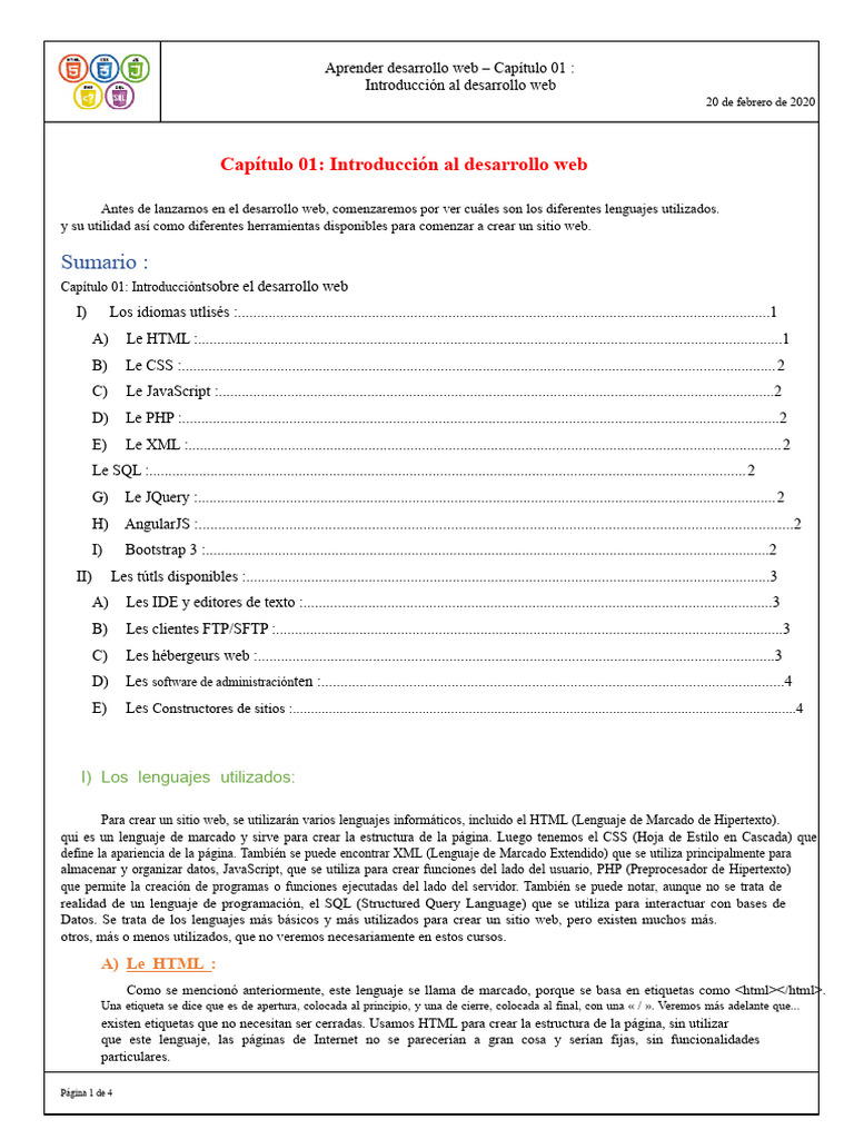 Capítulo 01 - Introducción Al Desarrollo Web | PDF | Red mundial | Internet y web