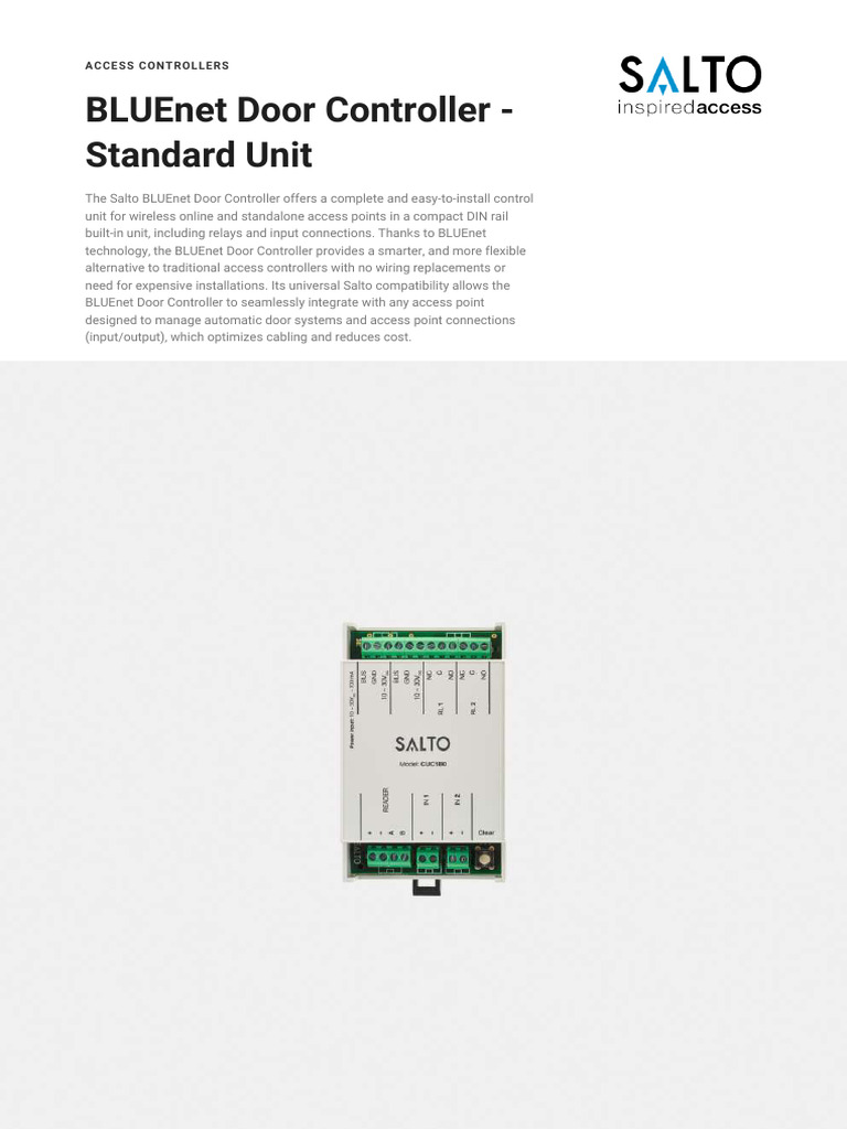 Salto BLUEnet Door Controller | PDF | Computing | Computer Engineering