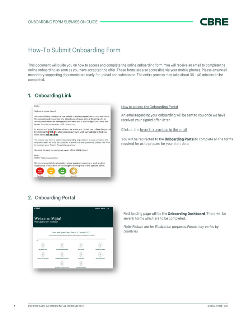 How-To Complete Onboarding Form | PDF