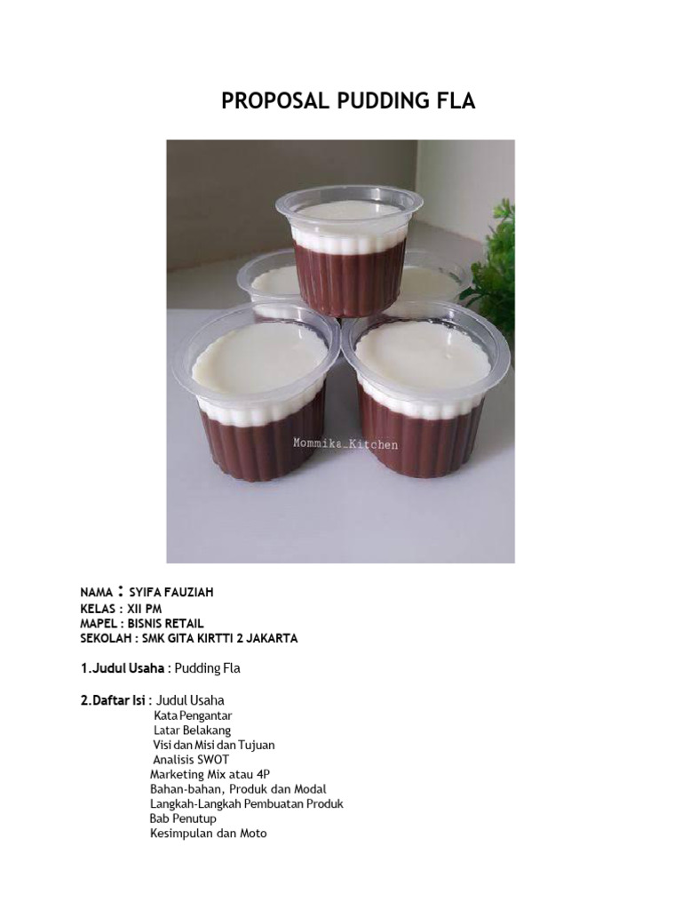 PRPOSAL.Pudding Fla(cipaa) (2) | PDF