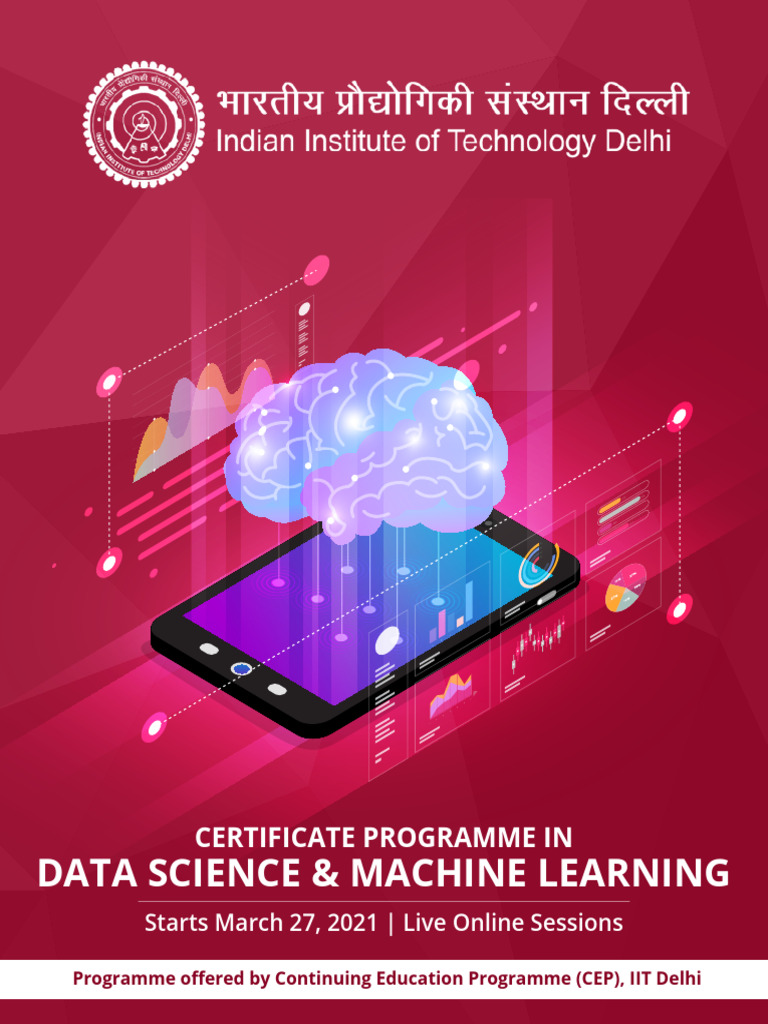 IIT Delhi Data Science & ML Certificate | PDF | Machine Learning ...