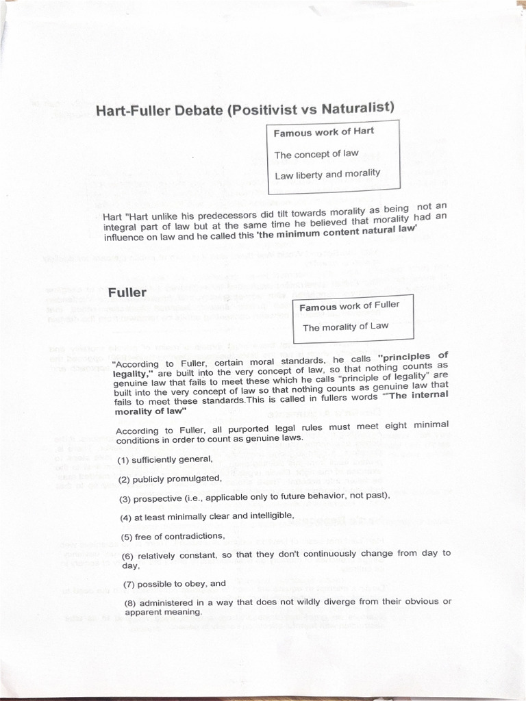 Hart Fuller Debate | PDF