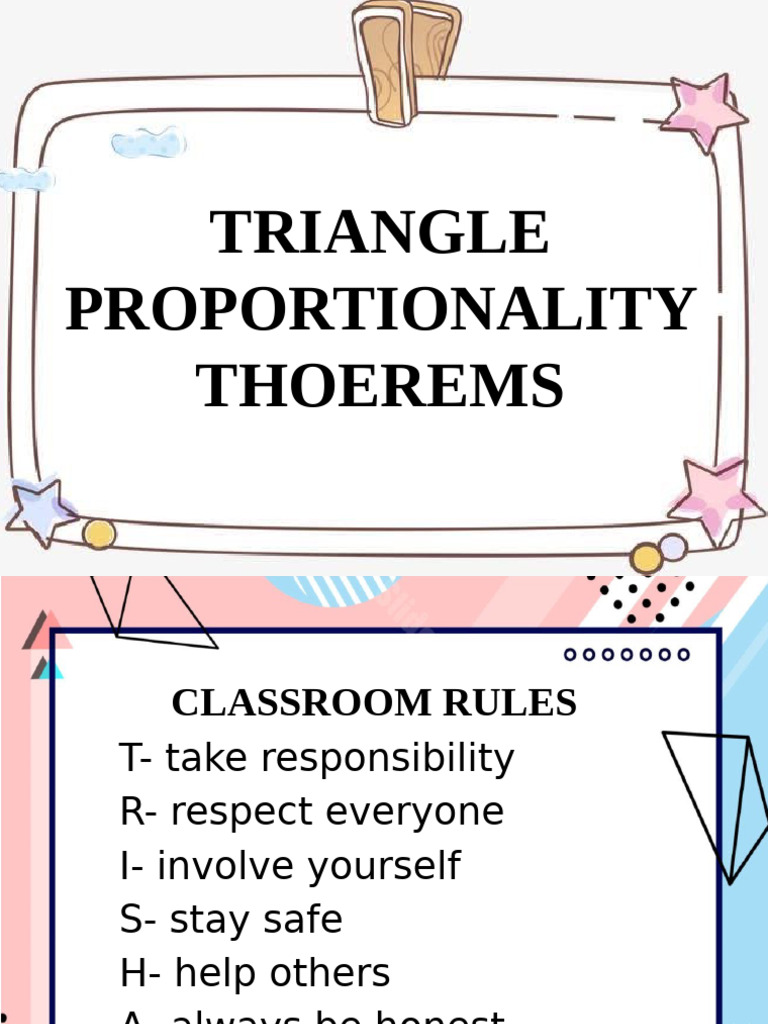 Triangle Proportionality Thoerems | PDF