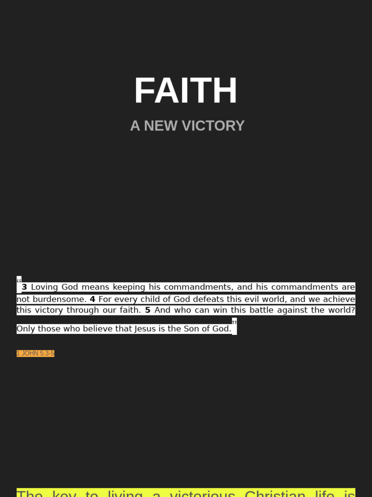 Faith | PDF