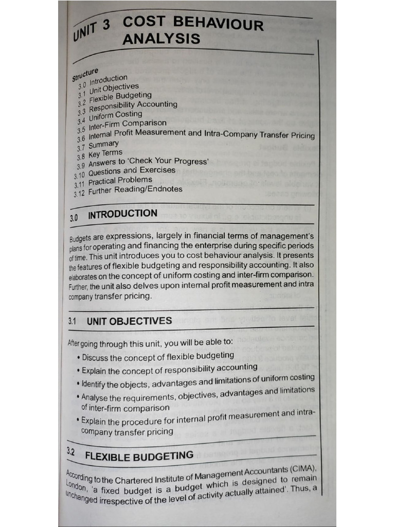 Cost Behaviour Analysis | PDF
