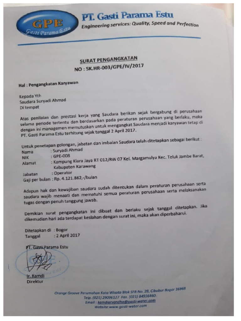 Gasti Karyawan | PDF