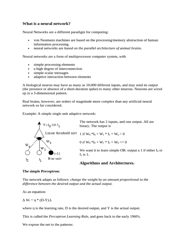 Introduction to Nueral Networks | PDF | Computing | Computational ...