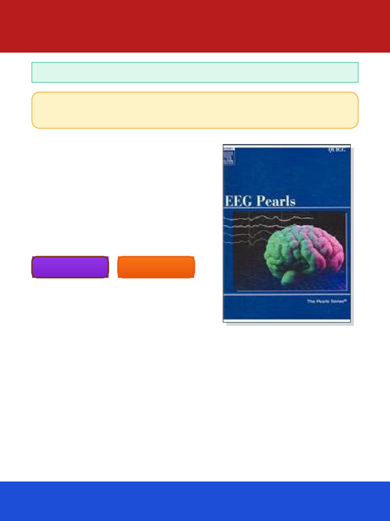 EEG Pearls 1st Edition Mark Quigg Md Msc ebook clean rebuild edition ...