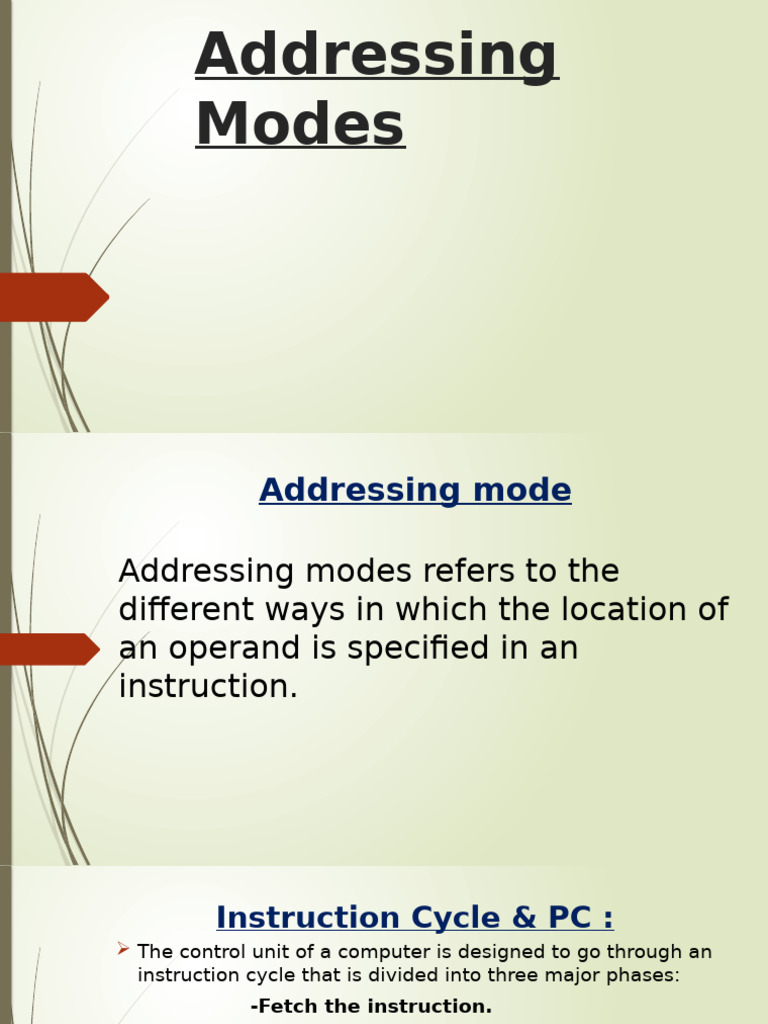 ADDRESSING MODES1 | PDF | Computer Science | Computer Architecture
