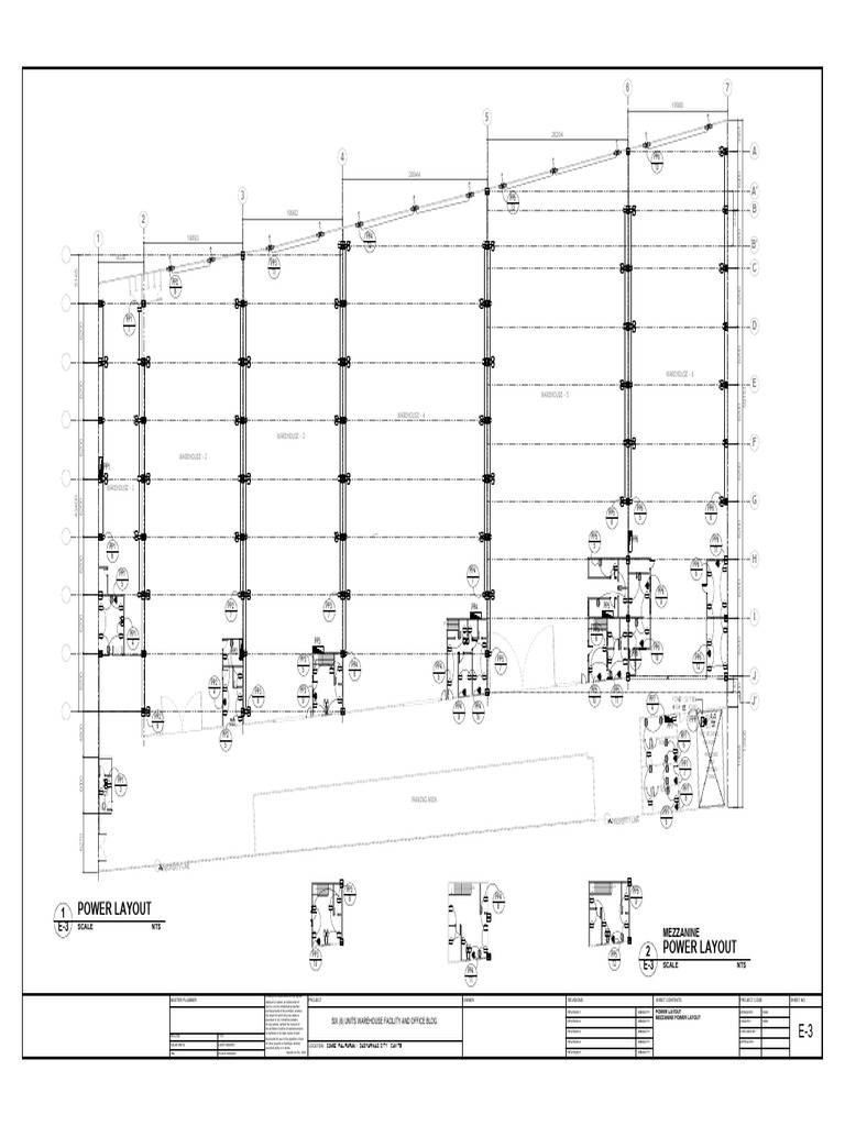 Sample Warehouse Electrical Plan 3 | PDF
