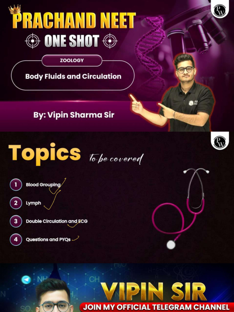 Body Fluids and Circulation (One Shot) : Class Notes || Prachand NEET ...