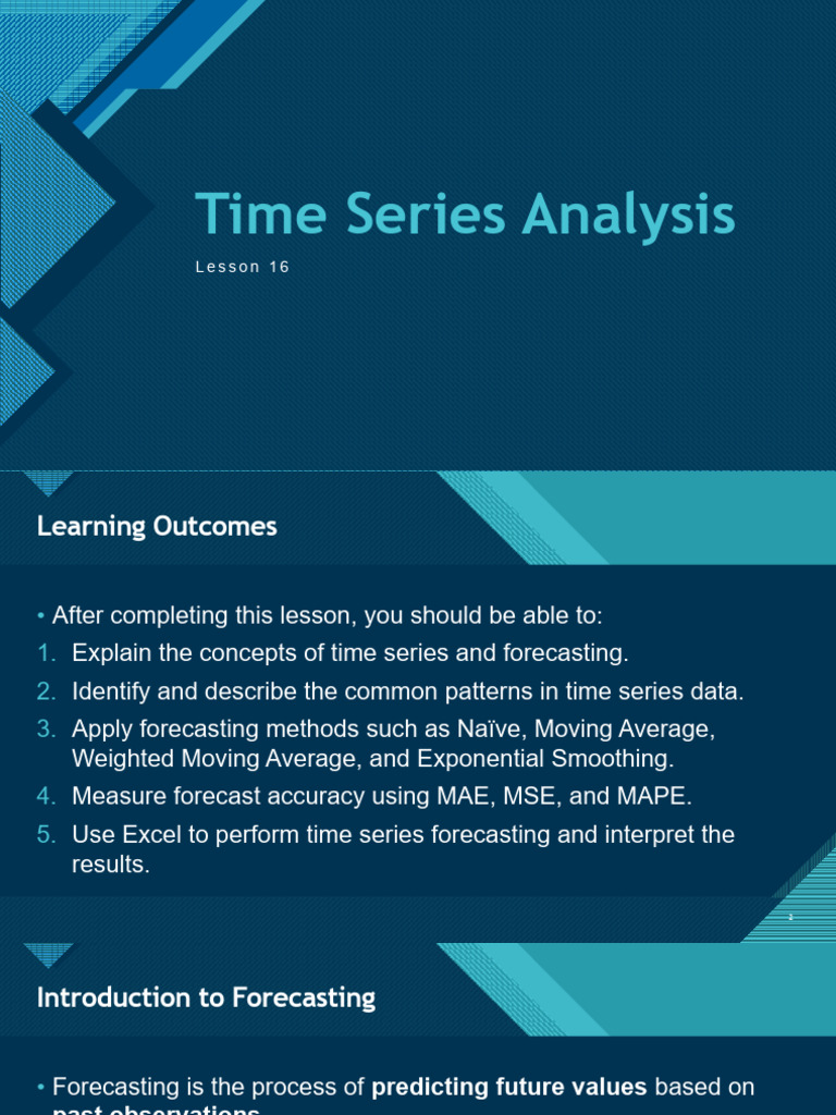 Time Series Forecasting Techniques | PDF | Forecasting | Time Series