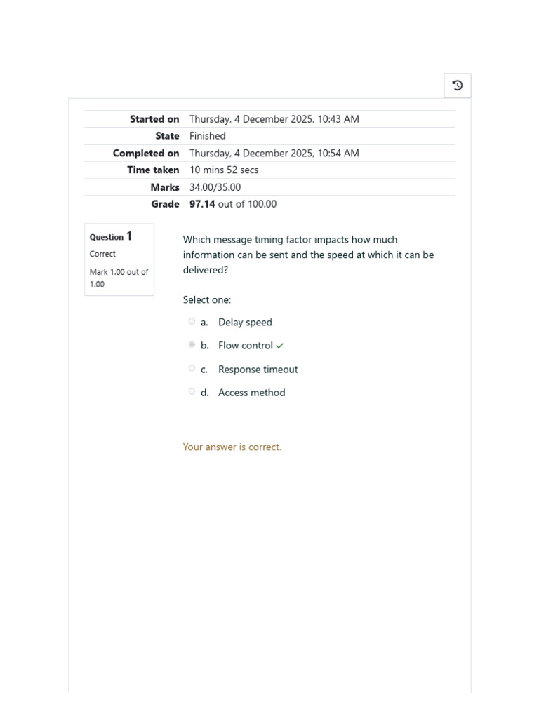Data Comm 1 - Prelim Lab Quiz 2 - Attempt Review | PDF | Computer ...