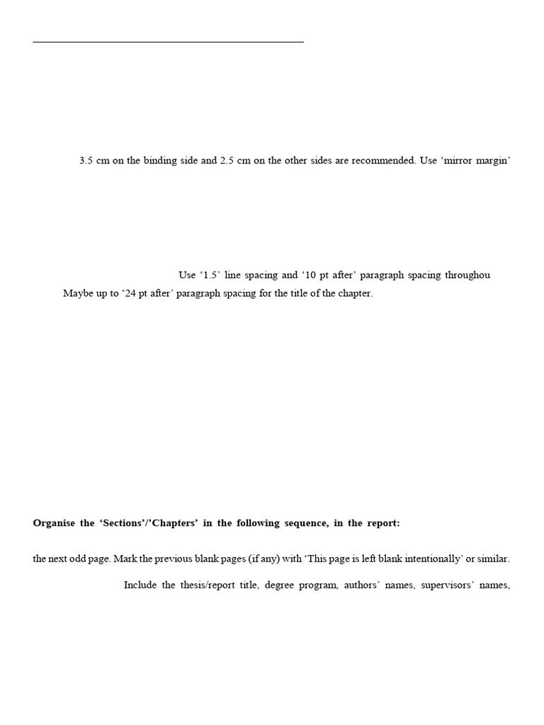 Detailed Formatting Guidelines for Dissertations | PDF | Thesis ...