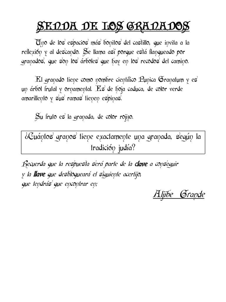 Senda de Los Granados | PDF