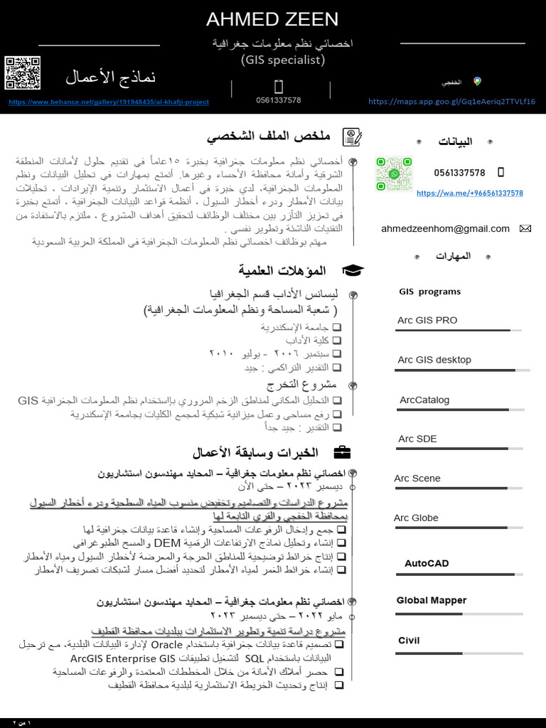 CV - Arabic | PDF