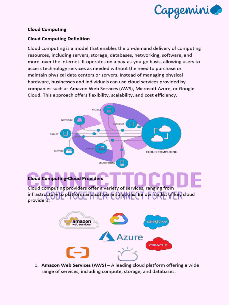 Capgemini Cloud | PDF | Cloud Computing | Amazon Web Services