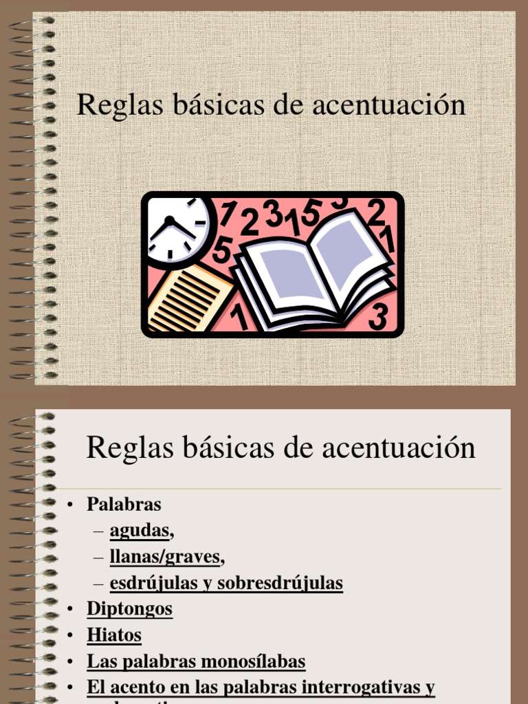 Reglas de Acentuación y Ejercicios | PDF | Sílaba | Palabra