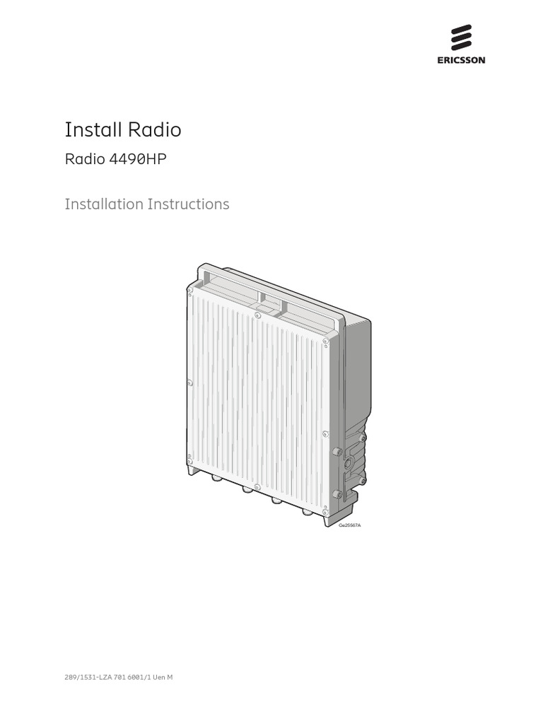 Radio 4490HP Installation Guide | PDF | Electrical Connector | Electricity