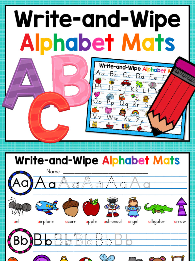 Write-and-Wipe Alphabet Mats Guide | PDF