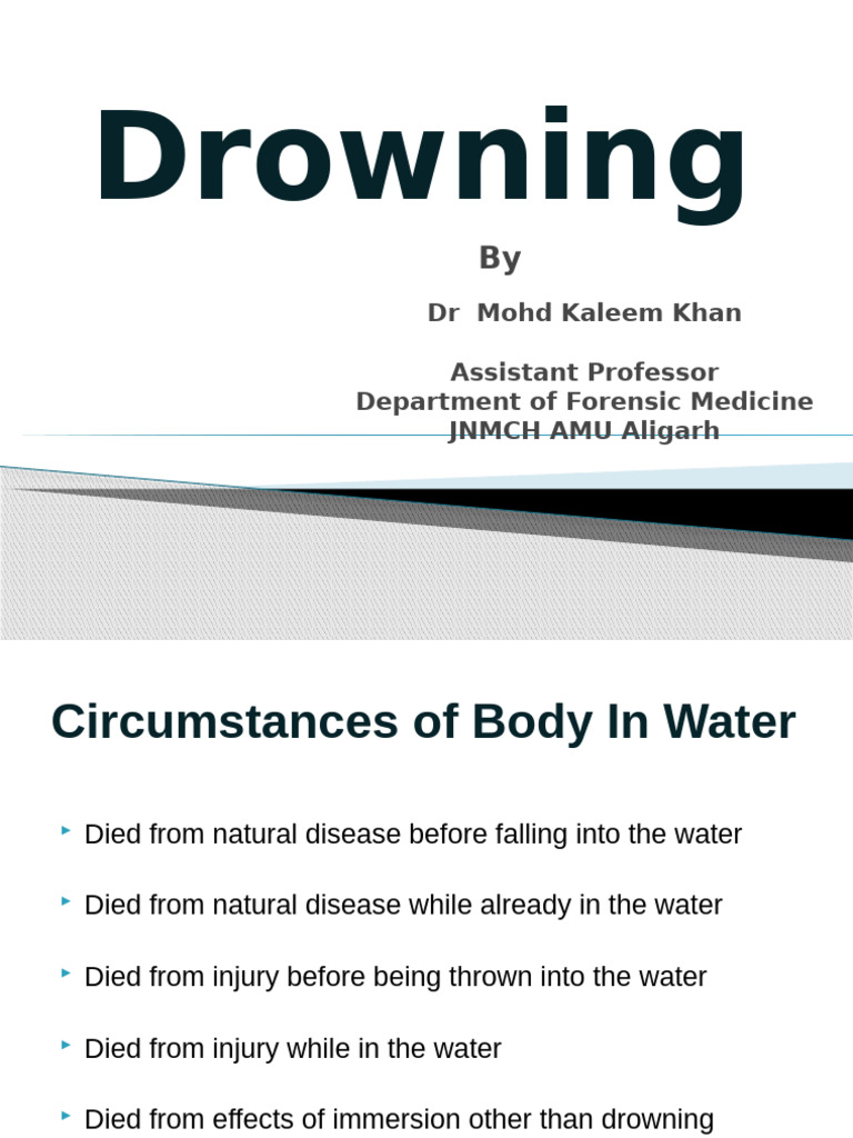 Drowning - PDF For College Presentation | PDF | Medical Specialties ...