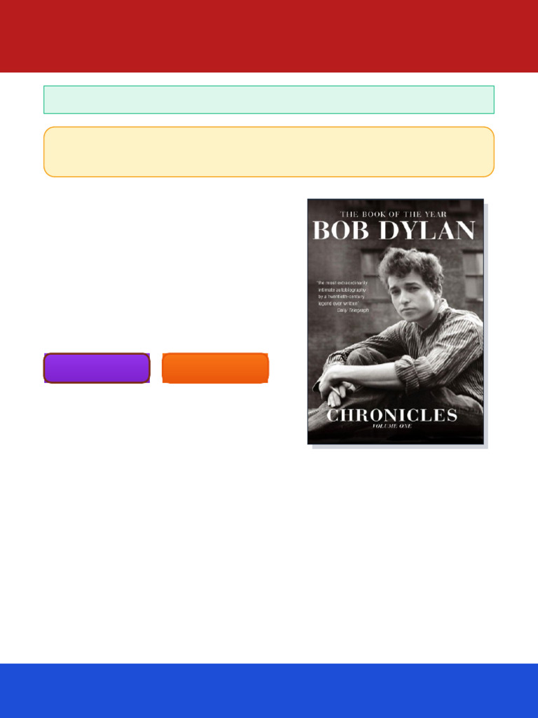 CHRONICLES VOLUME ONE First Edition & Printing In This Form Bob Dylan ...