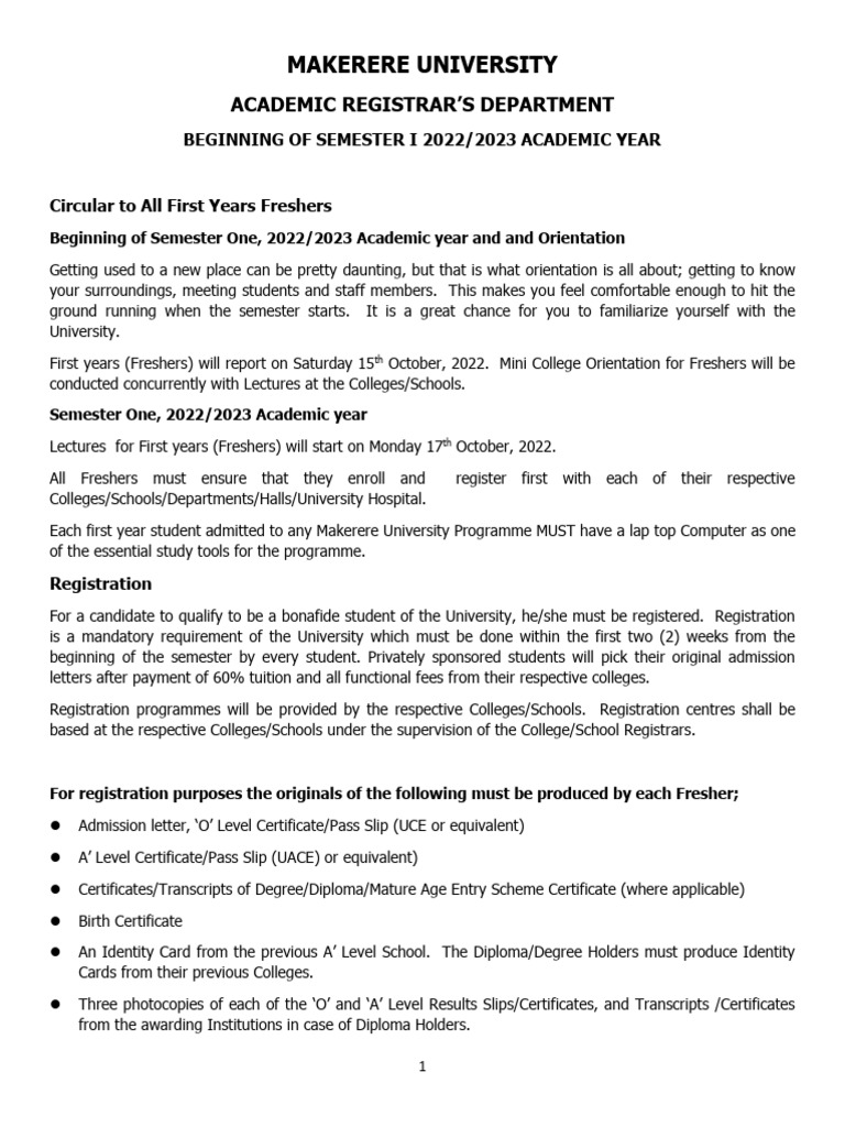 Freshers Orientation 2022 2023 Academic Year (1) | PDF | Identity ...