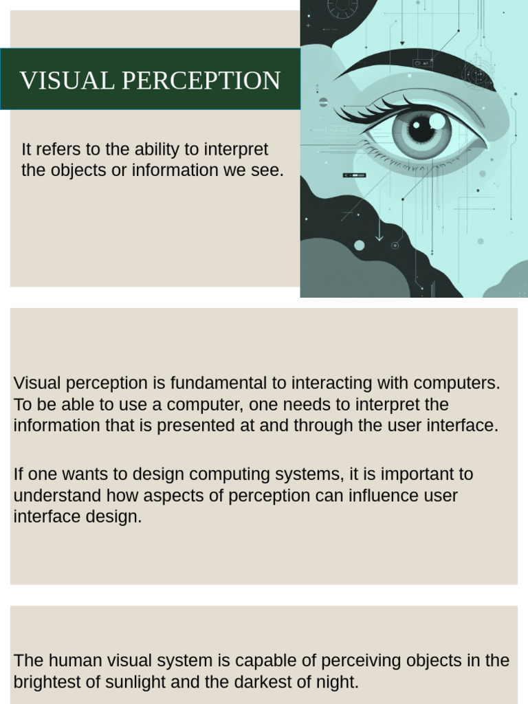 Visual Perception - PPTM | PDF | Perception | Neuroscience