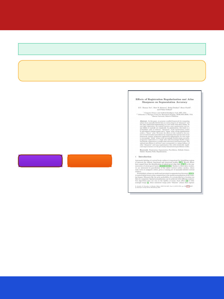 Effects of Registration Regularization and Atlas Sharpness on ...