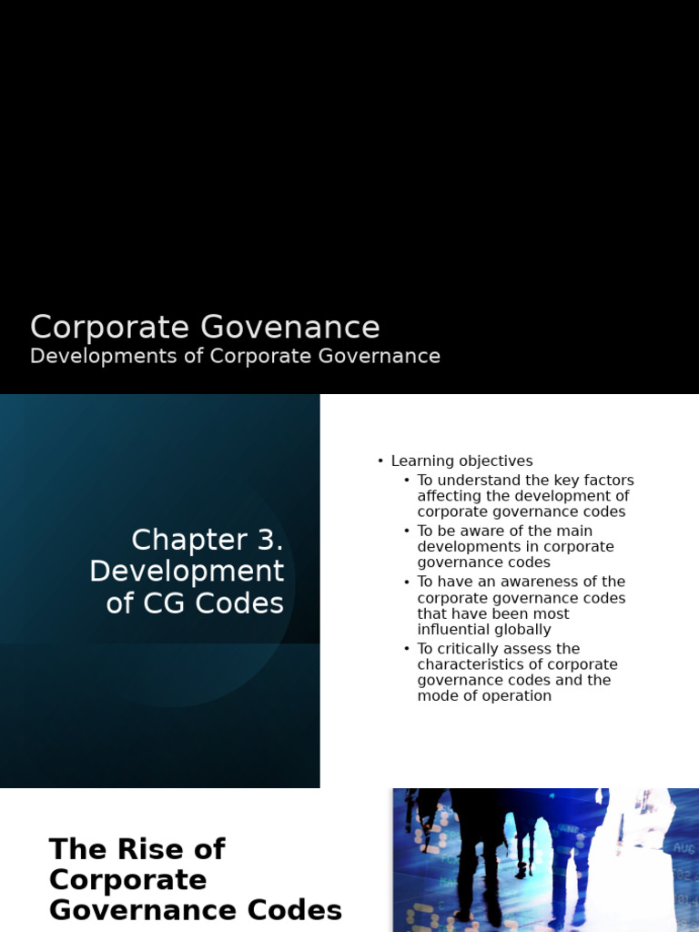 Chapter 3. CG Codes_handouts | PDF | Corporate Governance | Governance