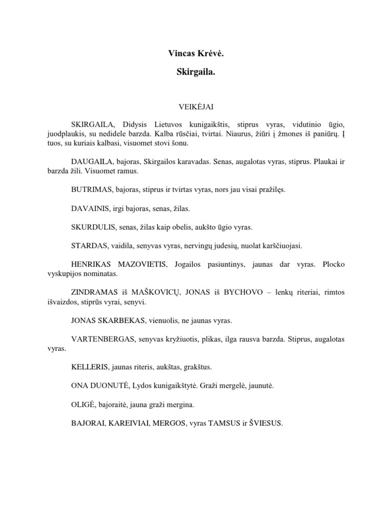 V.kreve. Skirgaila | PDF