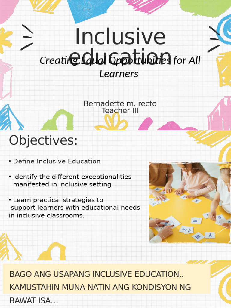 Inclusive Education: Strategies & Policies | PDF | Inclusion (Education ...