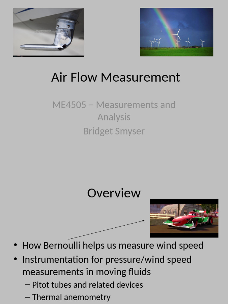 Air Flow Measurement Techniques Explained | PDF | Fluid Dynamics | Pressure
