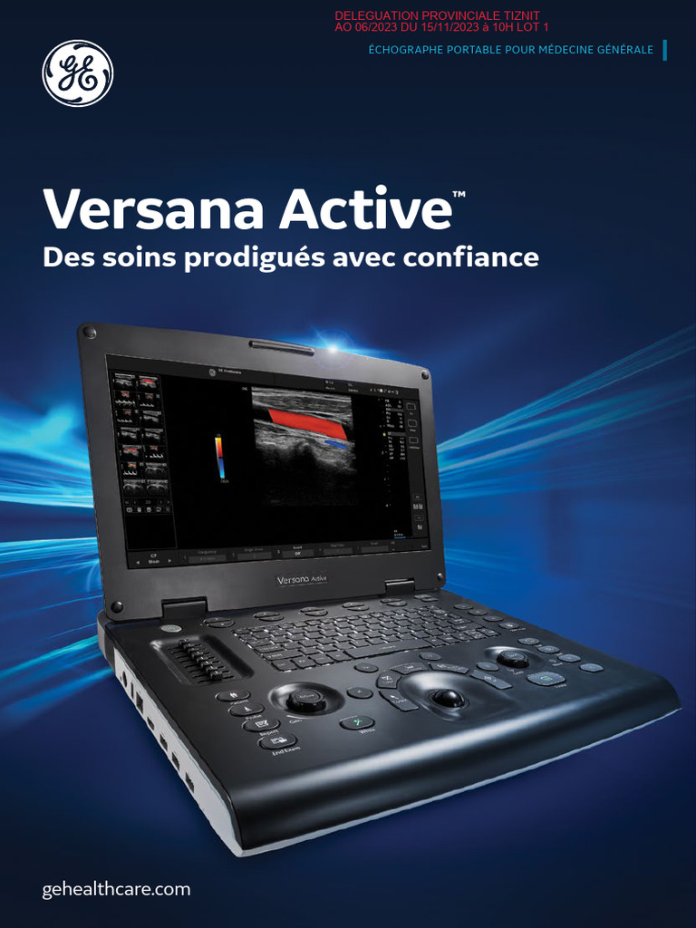Échographe portable Versana Active™ GE | PDF | Imagerie médicale ...