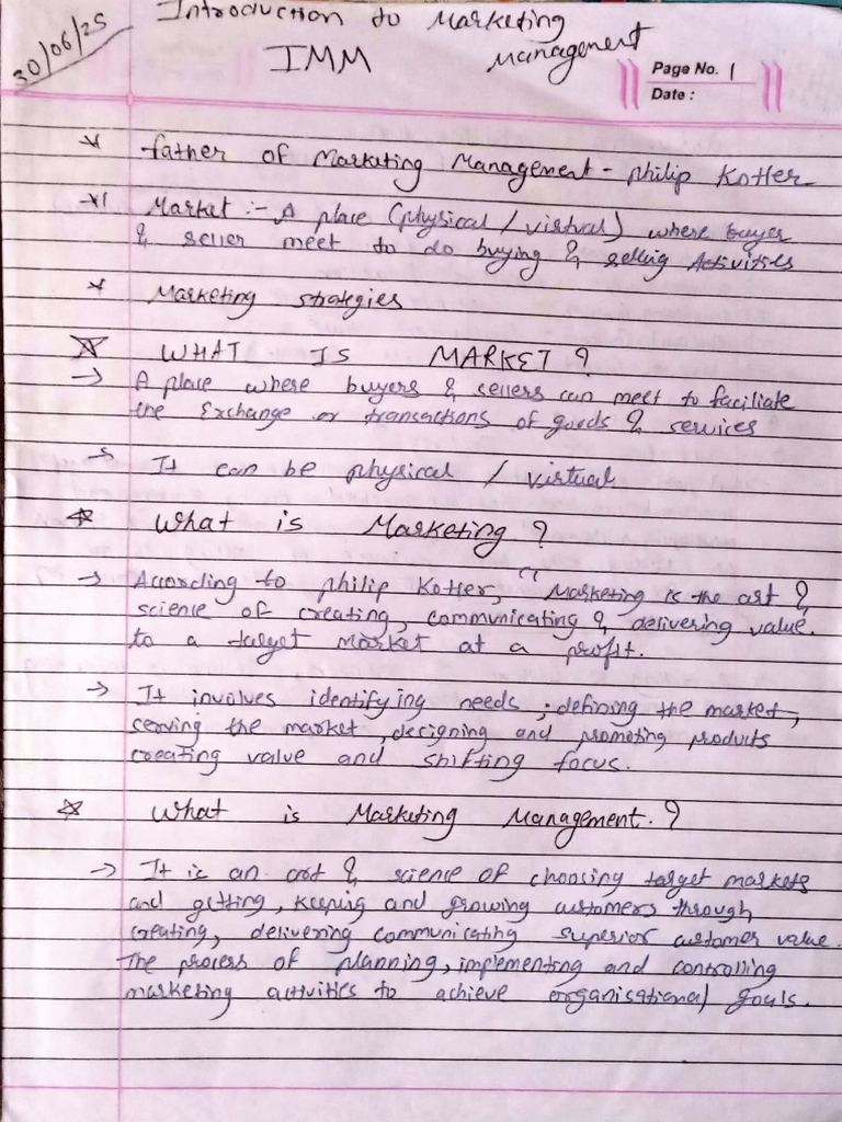 marketing unit. 1 | PDF