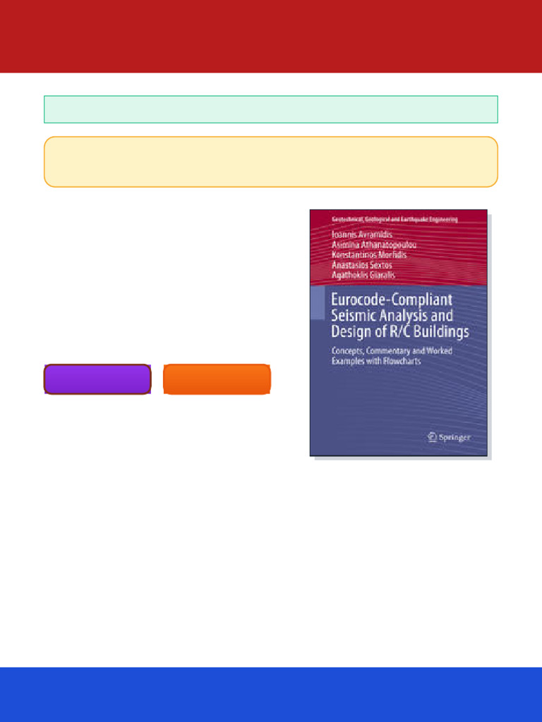Eurocode Compliant Seismic Analysis and Design of R C Buildings ...