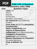 Class 12 Chemistry Short Notes | PDF
