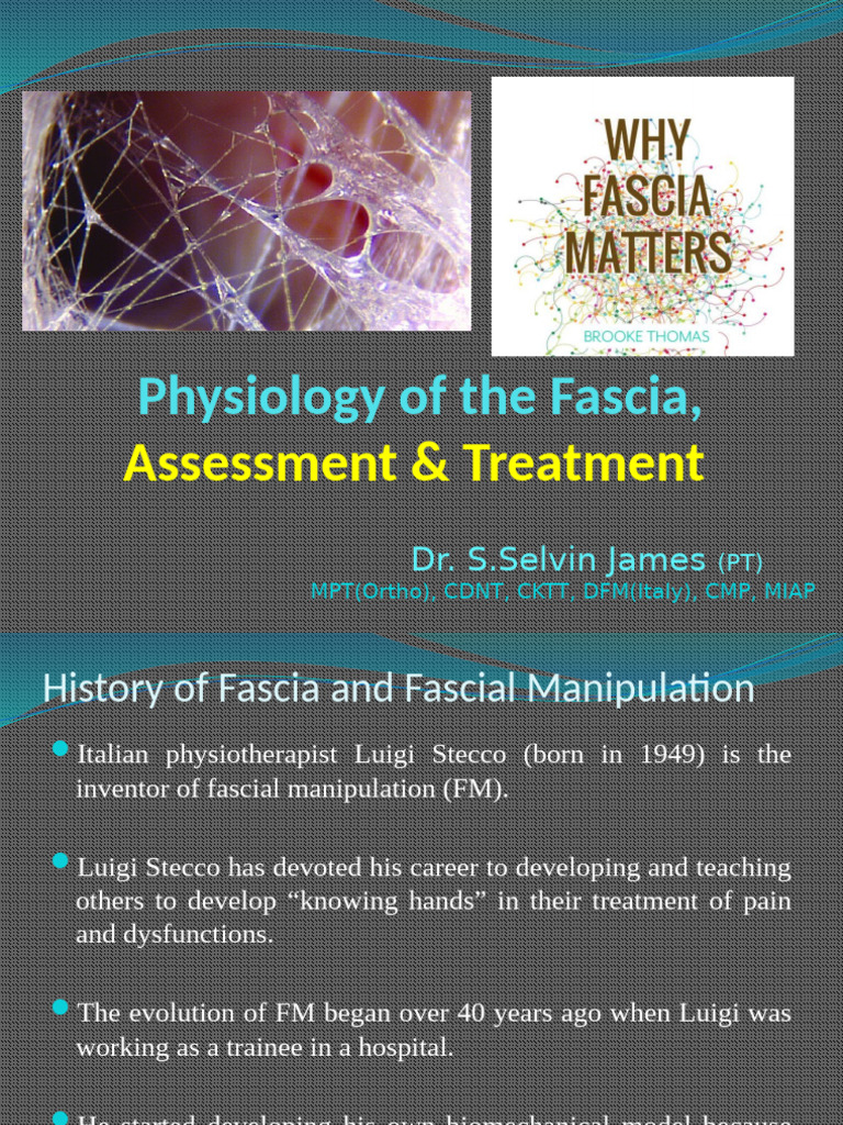 Fascia Physiology: Assessment & Treatment | PDF | Extracellular Matrix ...