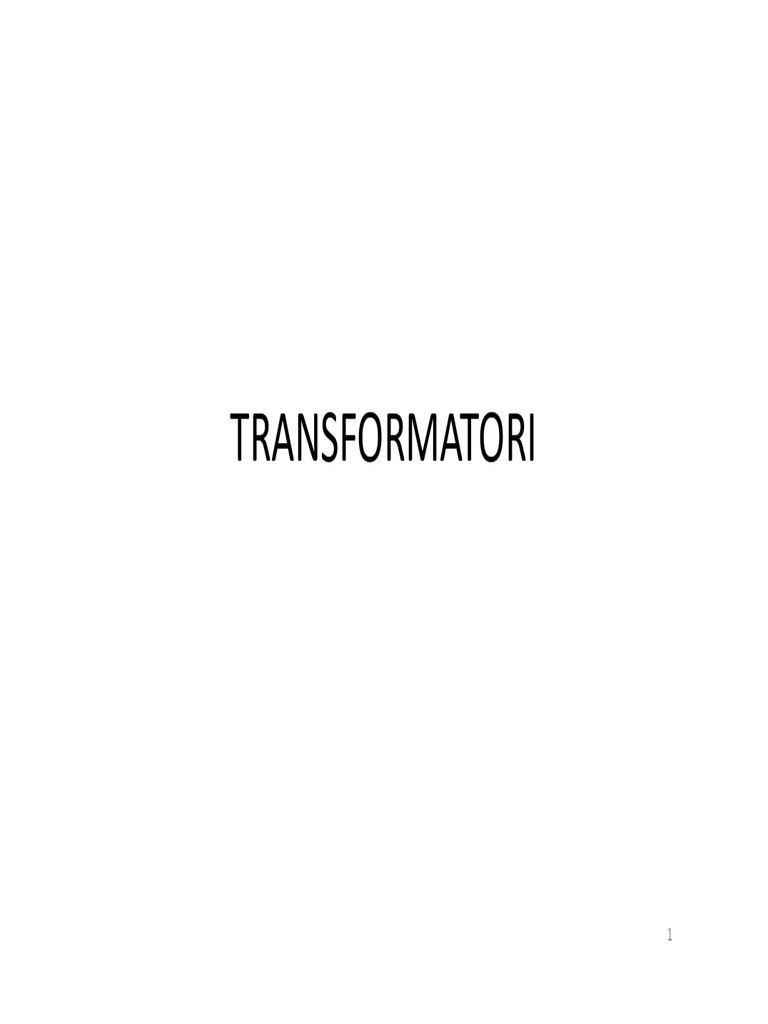 16 Transformatori | PDF