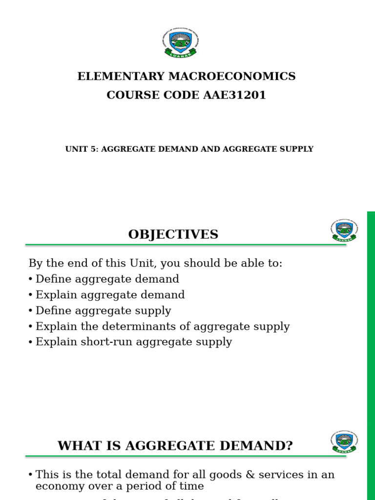 Aggregate Demand and Supply Explained | PDF | Demand | Aggregate Demand