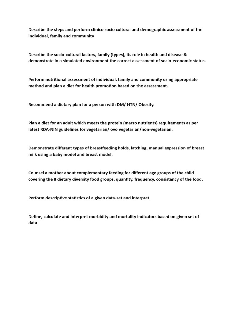 Few Skill Assessment Topics | PDF