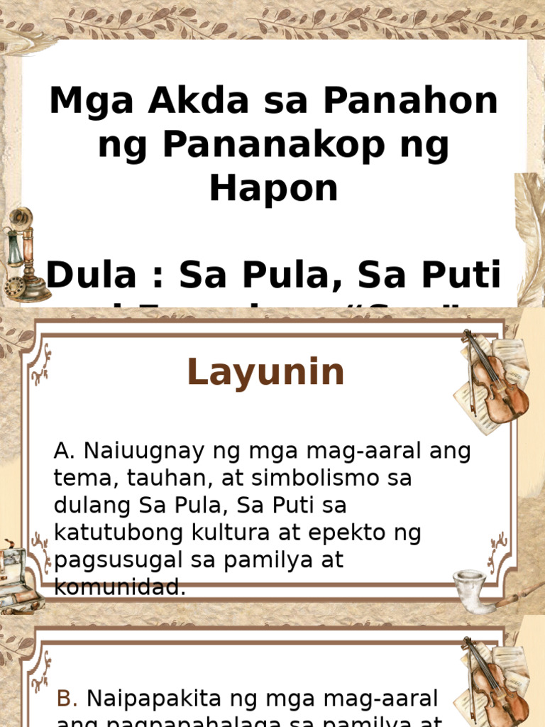 Filipino (Sa Pula Sa Puti) | PDF