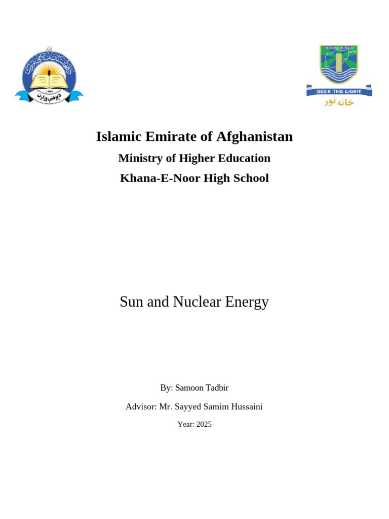 Sun and Nuclear Energy Physics | PDF | Solar Power | Nuclear Power