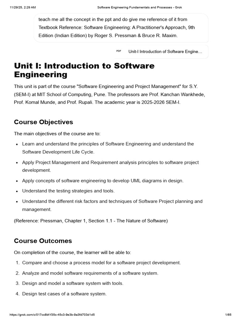 Software Engineering Concepts Overview | PDF | Scrum (Software ...