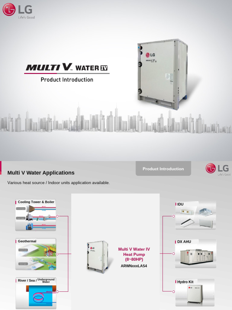 LG Multi V Water IV | PDF | Air Conditioning | Heat Exchanger
